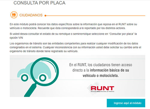 Runt Por Placa - Averigua el Runt de tu Vehiculo Aqui